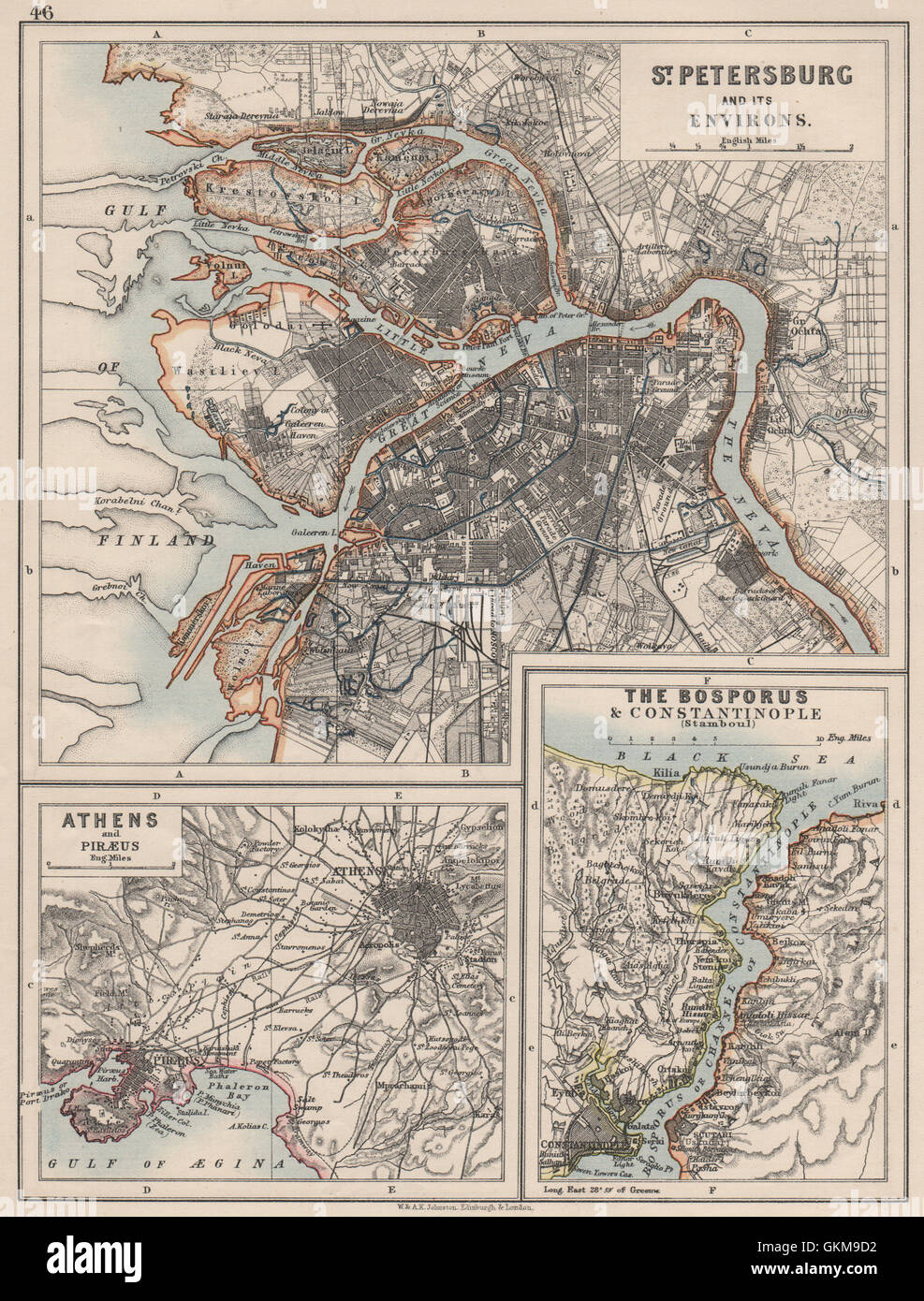 Map of constantinople 5th century immagini e fotografie stock ad alta ...