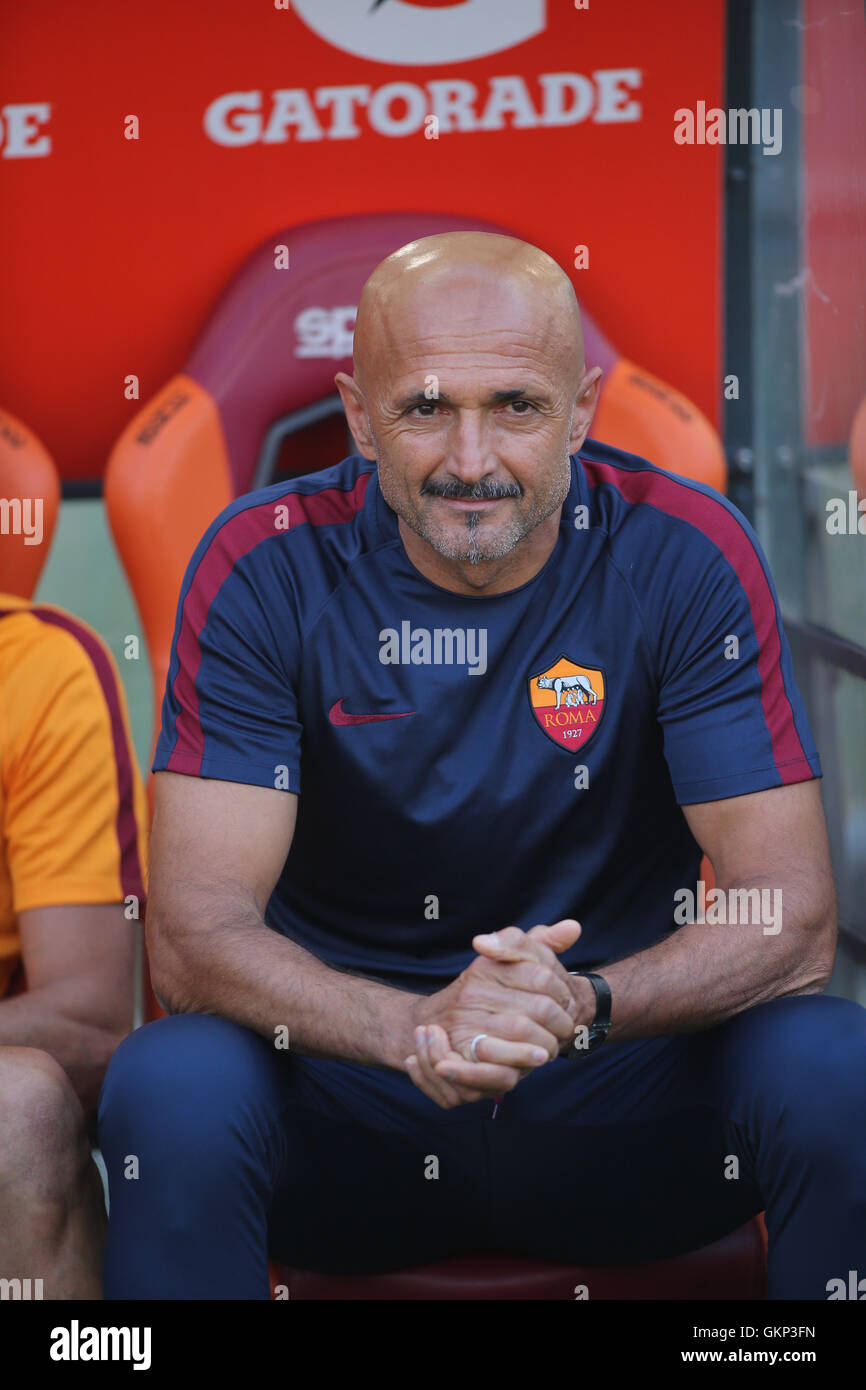 Roma, Italia. 20 agosto 2016. Luciano Spalletti, as roma pullman nella ...