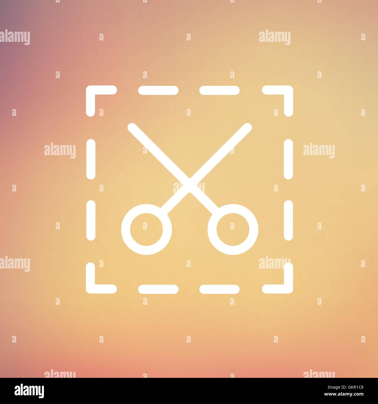 Simbolo del taglio a forbice Immagini Vettoriali Stock - Alamy