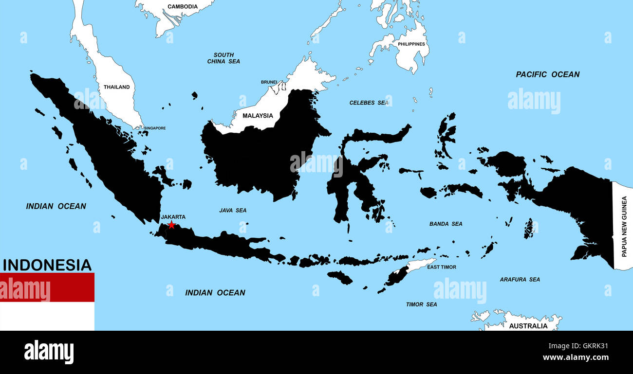 Map of indonesia political immagini e fotografie stock ad alta ...