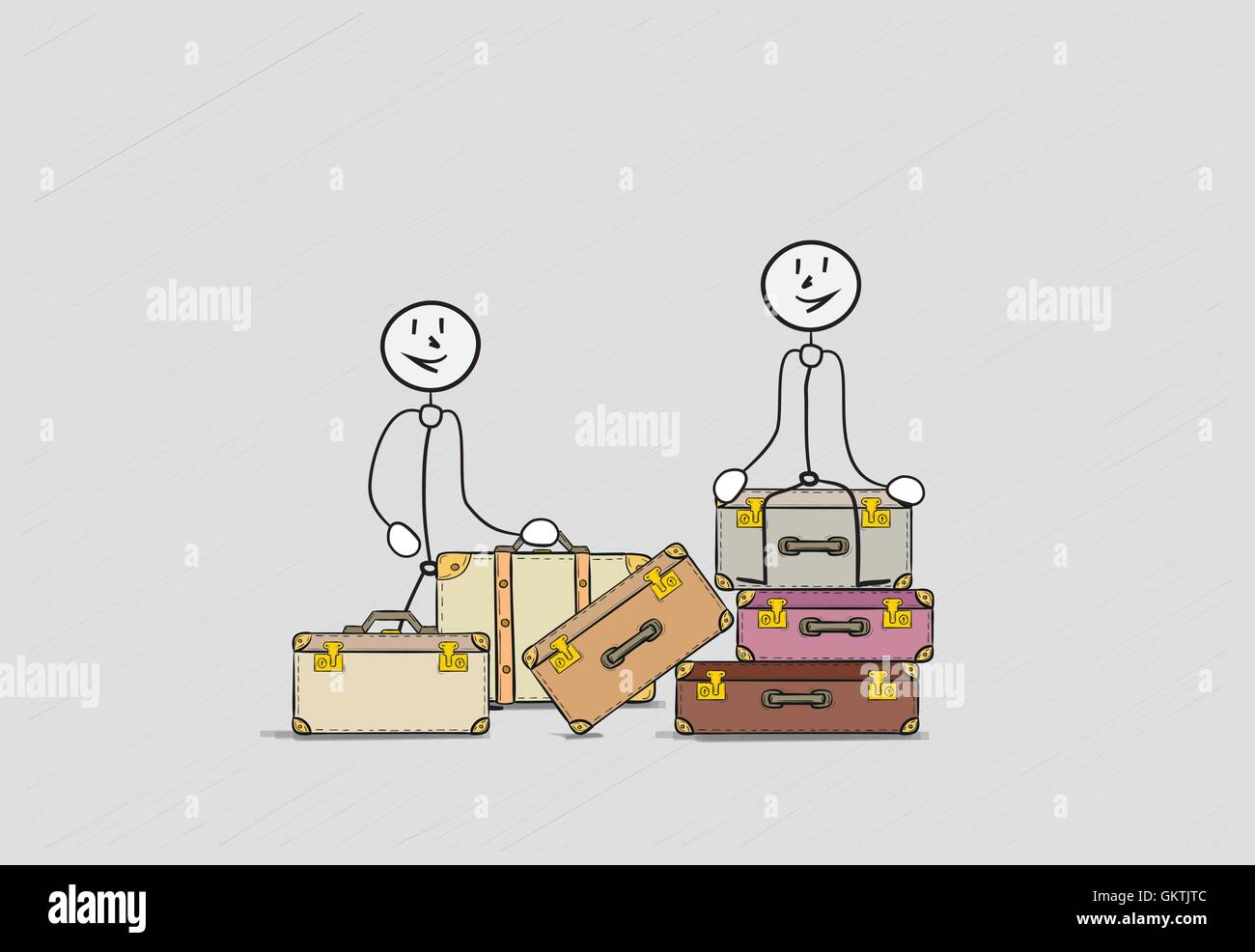 Persona due persone Immagini Vettoriali Stock - Alamy