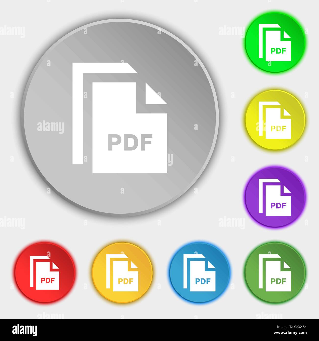 Simbolo pdf Immagini Vettoriali Stock - Alamy