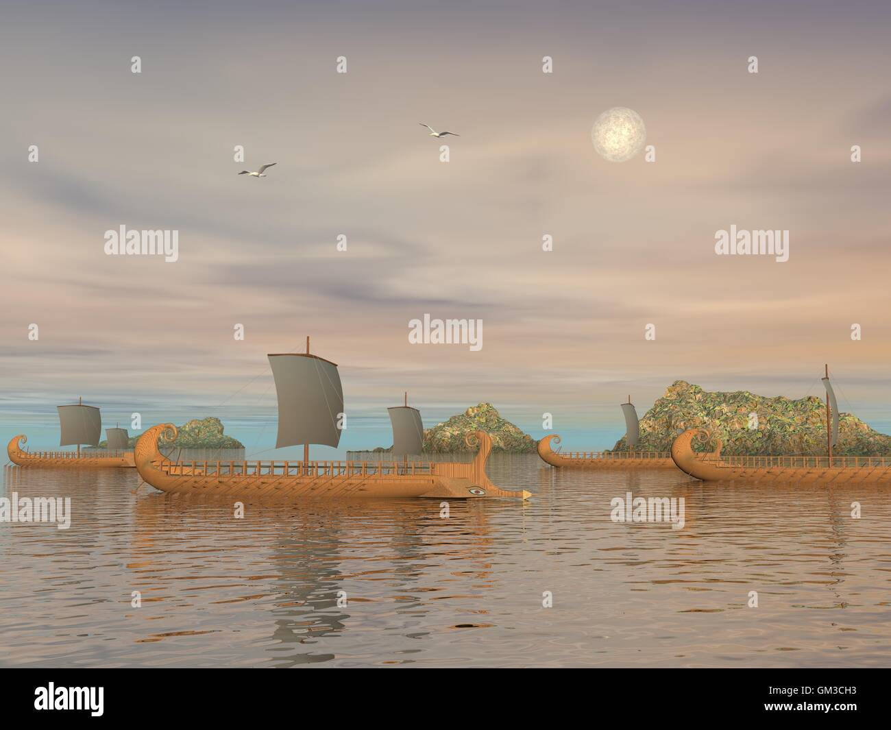 Greek trireme immagini e fotografie stock ad alta risoluzione - Alamy