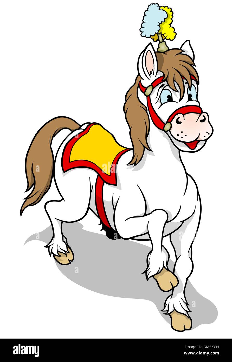 Cavallo bianco che ride Immagini Vettoriali Stock - Alamy