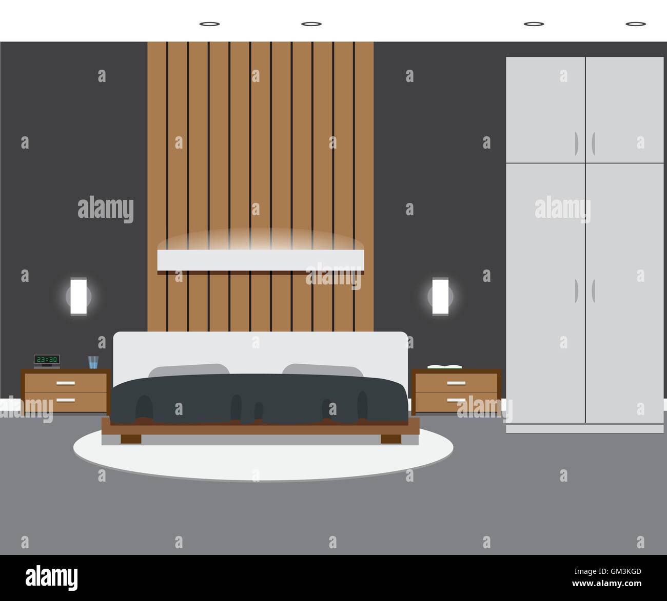 Letto di vetro Immagini Vettoriali Stock - Alamy