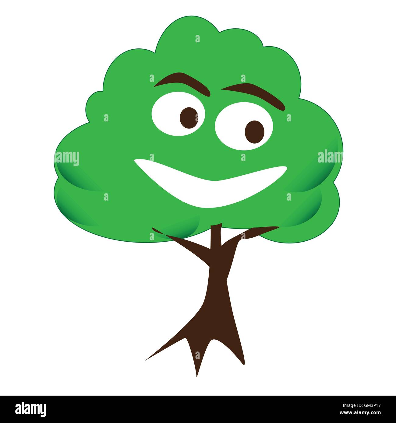 Albero con la faccia Immagini Vettoriali Stock - Alamy