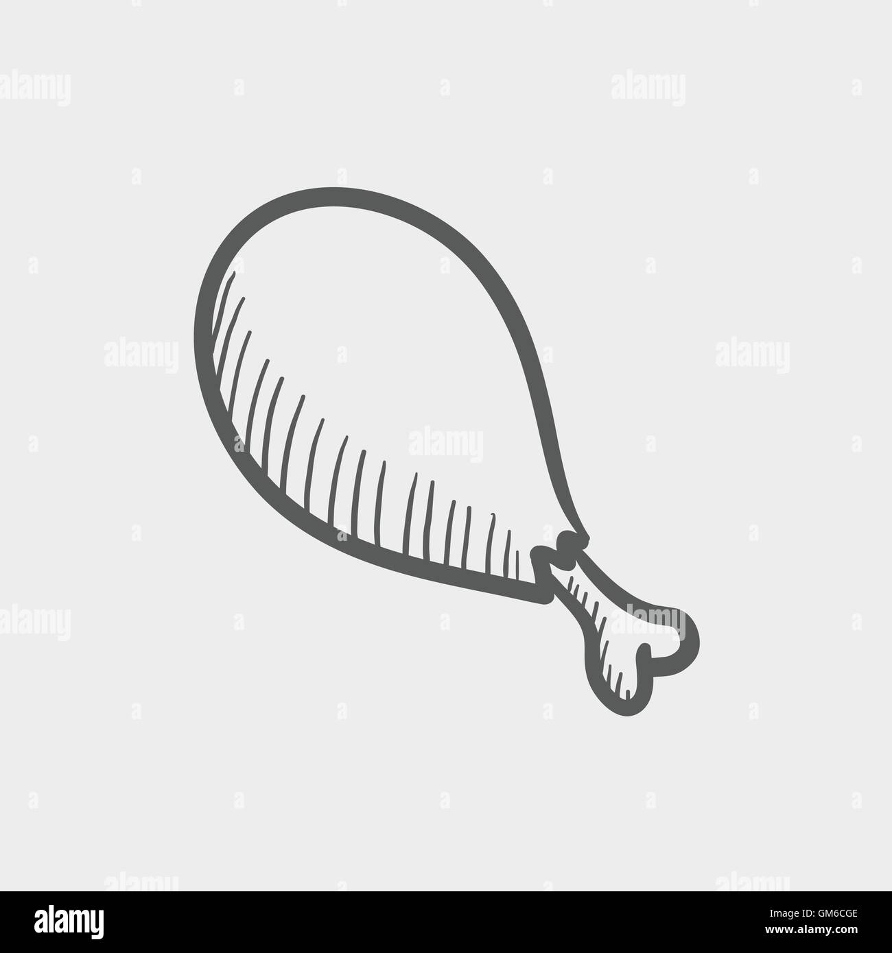 Pollo arrosto disegno Immagini Vettoriali Stock - Alamy