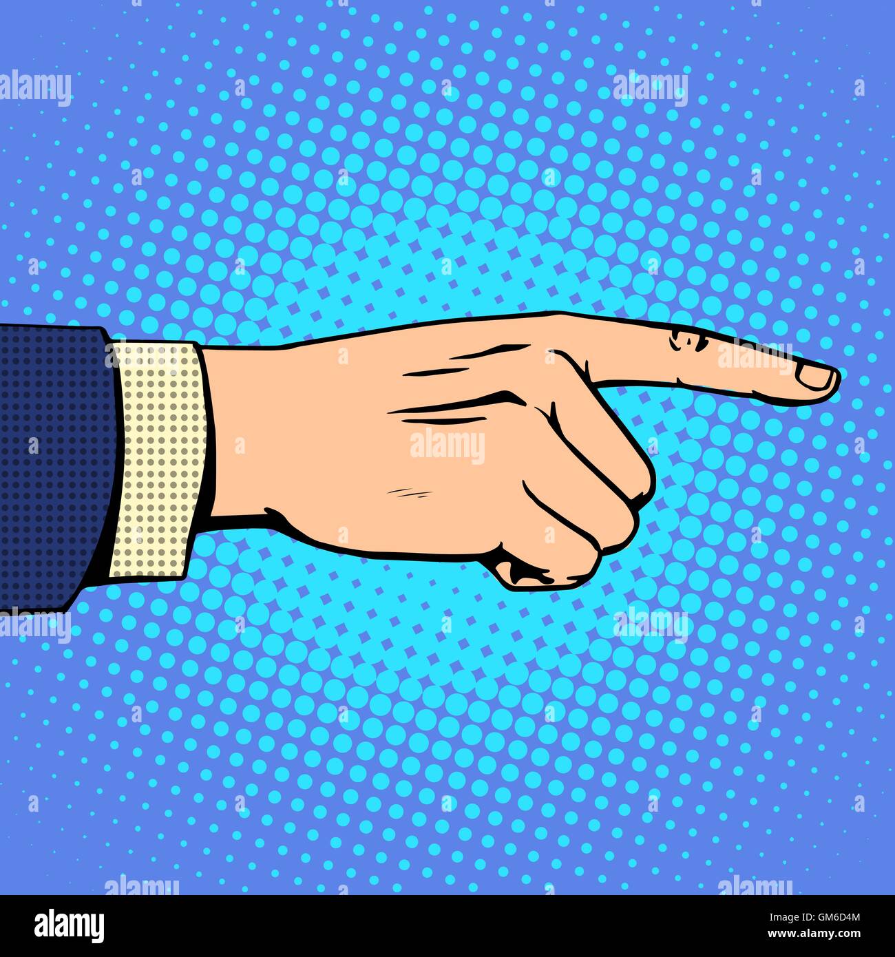 Dito puntato Immagini Vettoriali Stock - Alamy