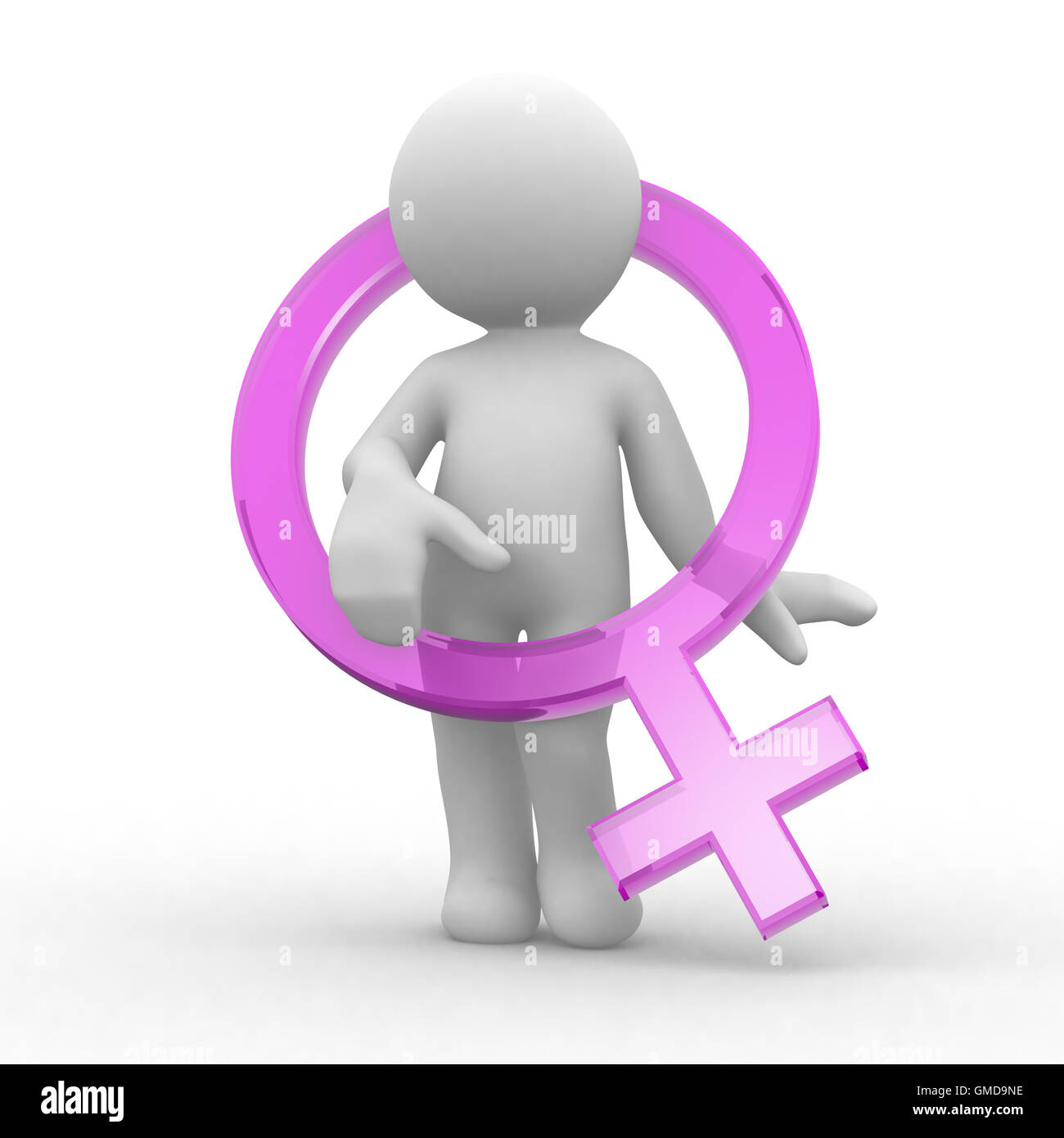 Simbolo femminile 3d Immagini senza sfondo e Foto Stock ritagliate - Alamy