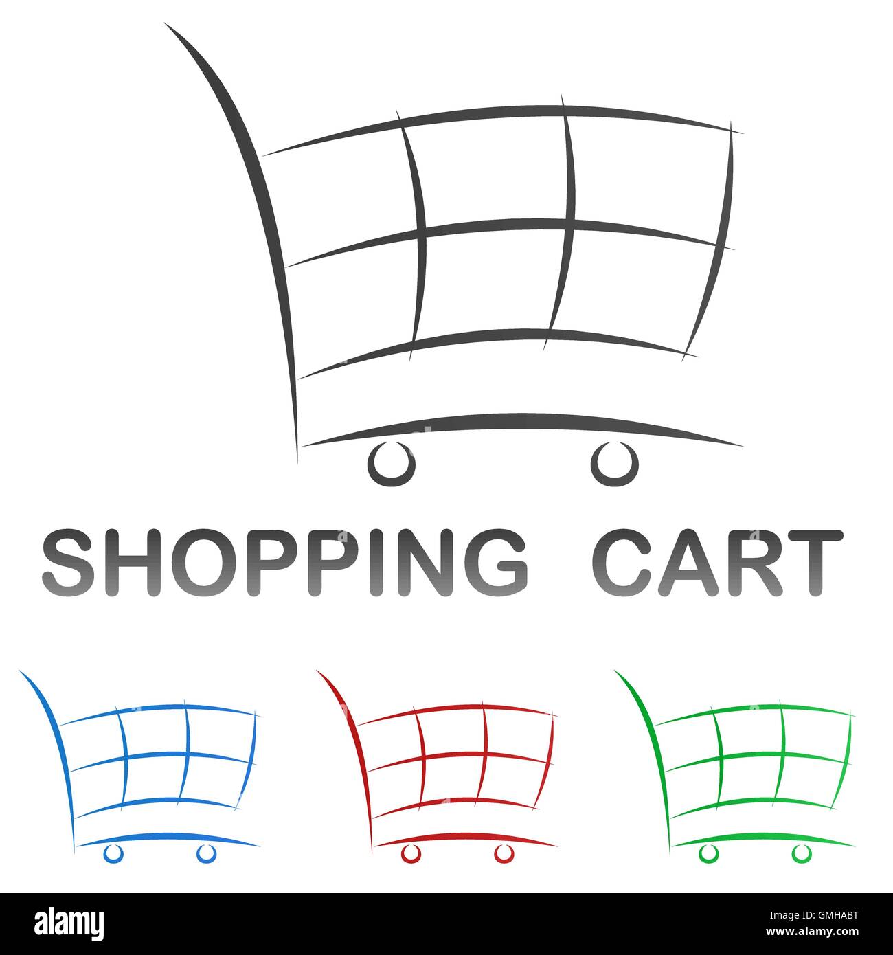 Simbolo del carrello della spesa Immagini Vettoriali Stock - Alamy