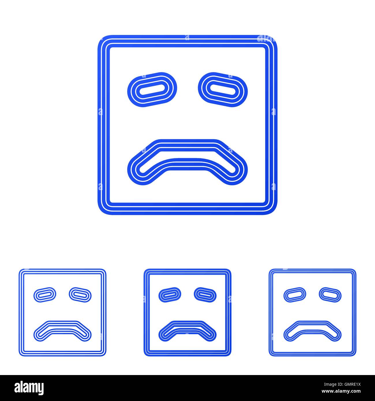 Logo triste Immagini Vettoriali Stock - Alamy