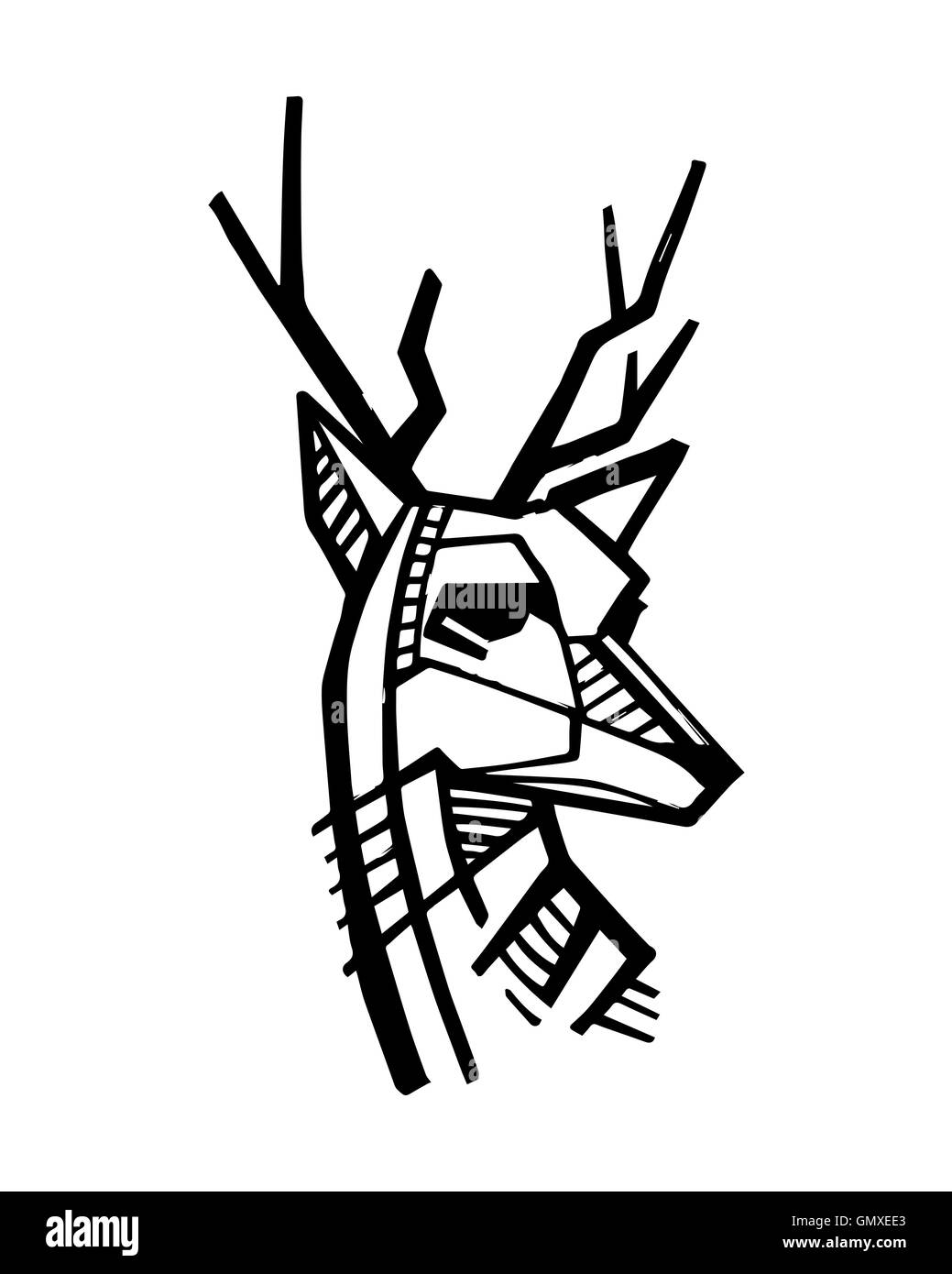 Cervo disegno Immagini senza sfondo e Foto Stock ritagliate - Alamy