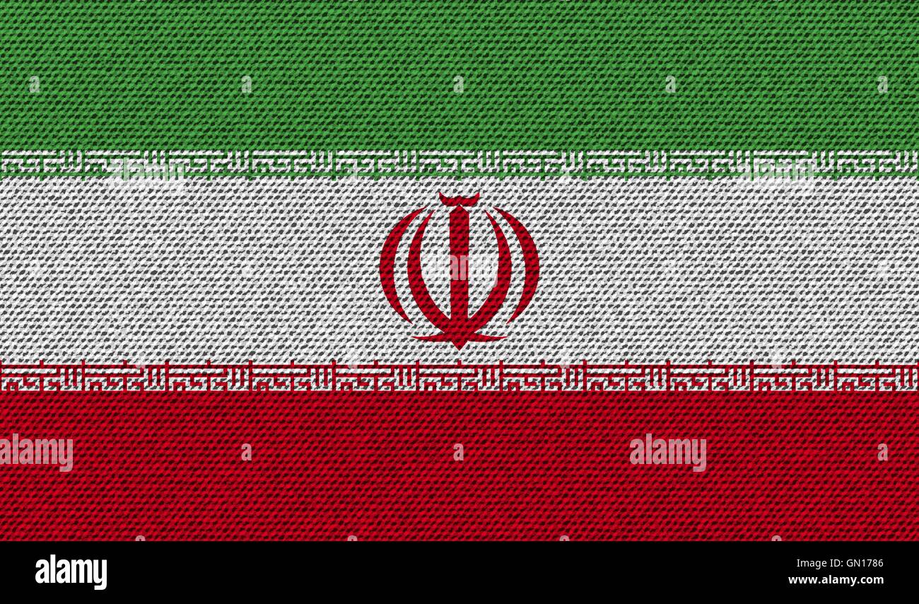 Bandiere iraniane Immagini Vettoriali Stock - Alamy