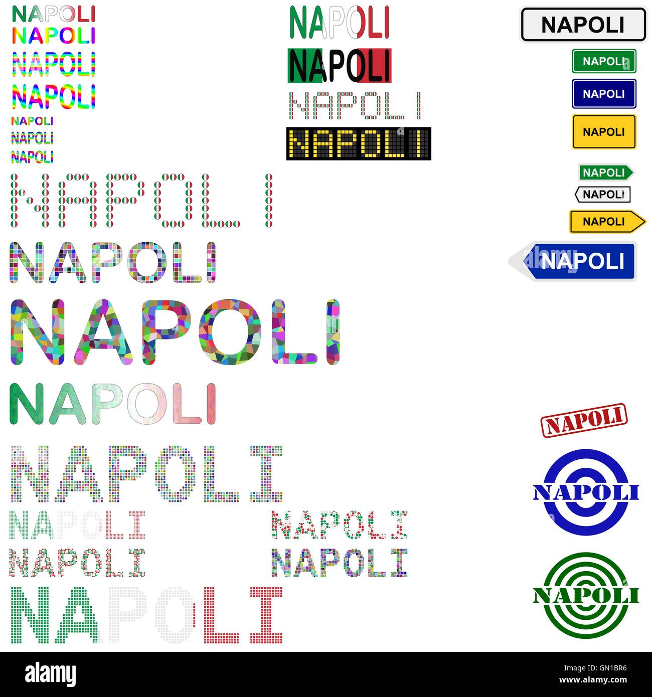 Simbolo di napoli Immagini Vettoriali Stock - Alamy