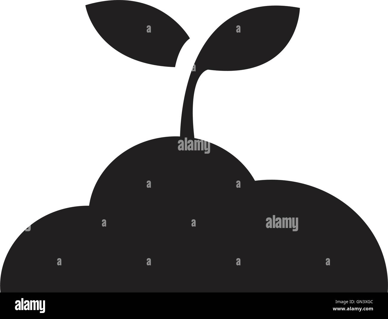 Piante icona vettore Immagine e Vettoriale - Alamy