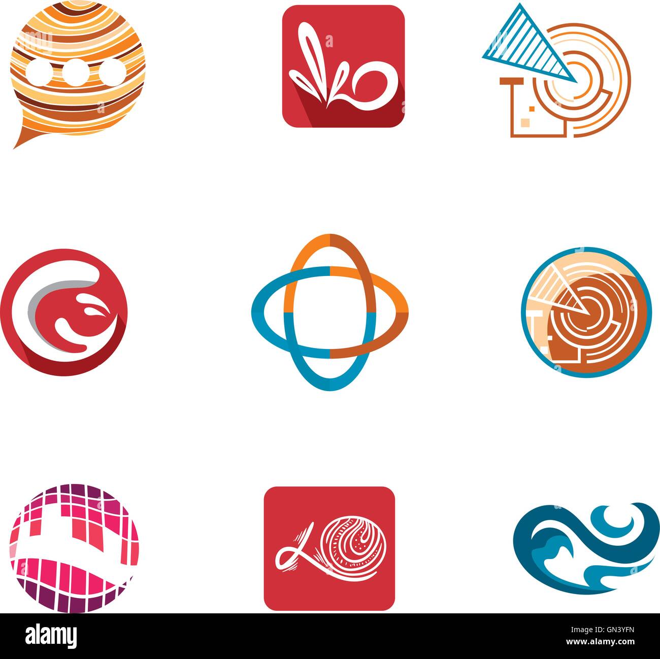 Modelli di logo Immagini Vettoriali Stock - Alamy