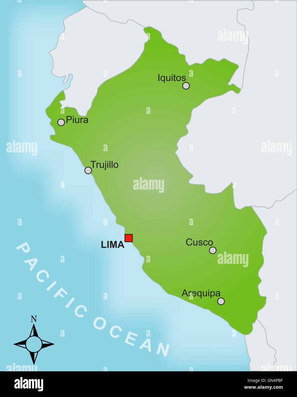 Map of lima peru immagini e fotografie stock ad alta risoluzione - Alamy