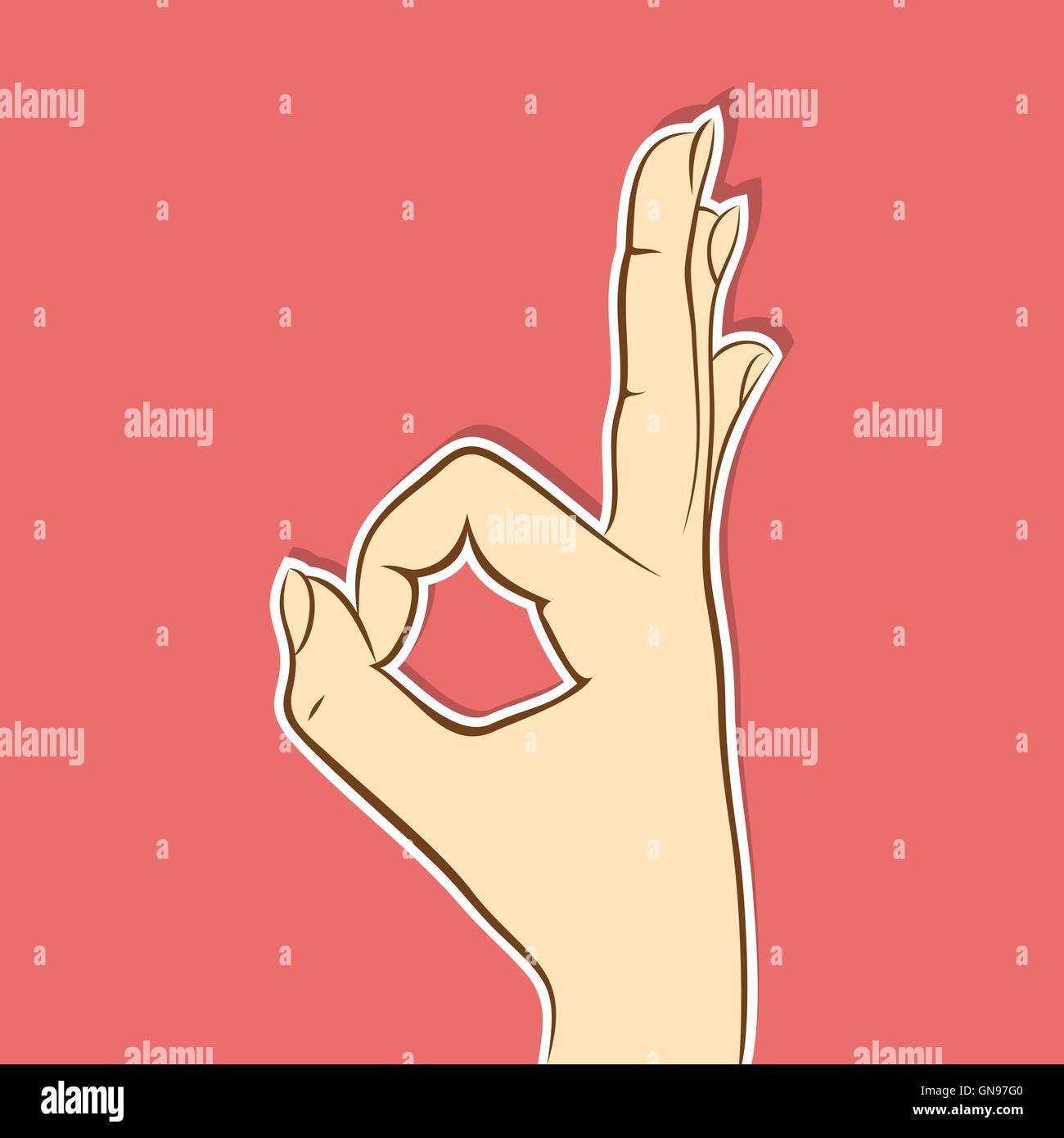 Ok disegno Immagini Vettoriali Stock - Alamy