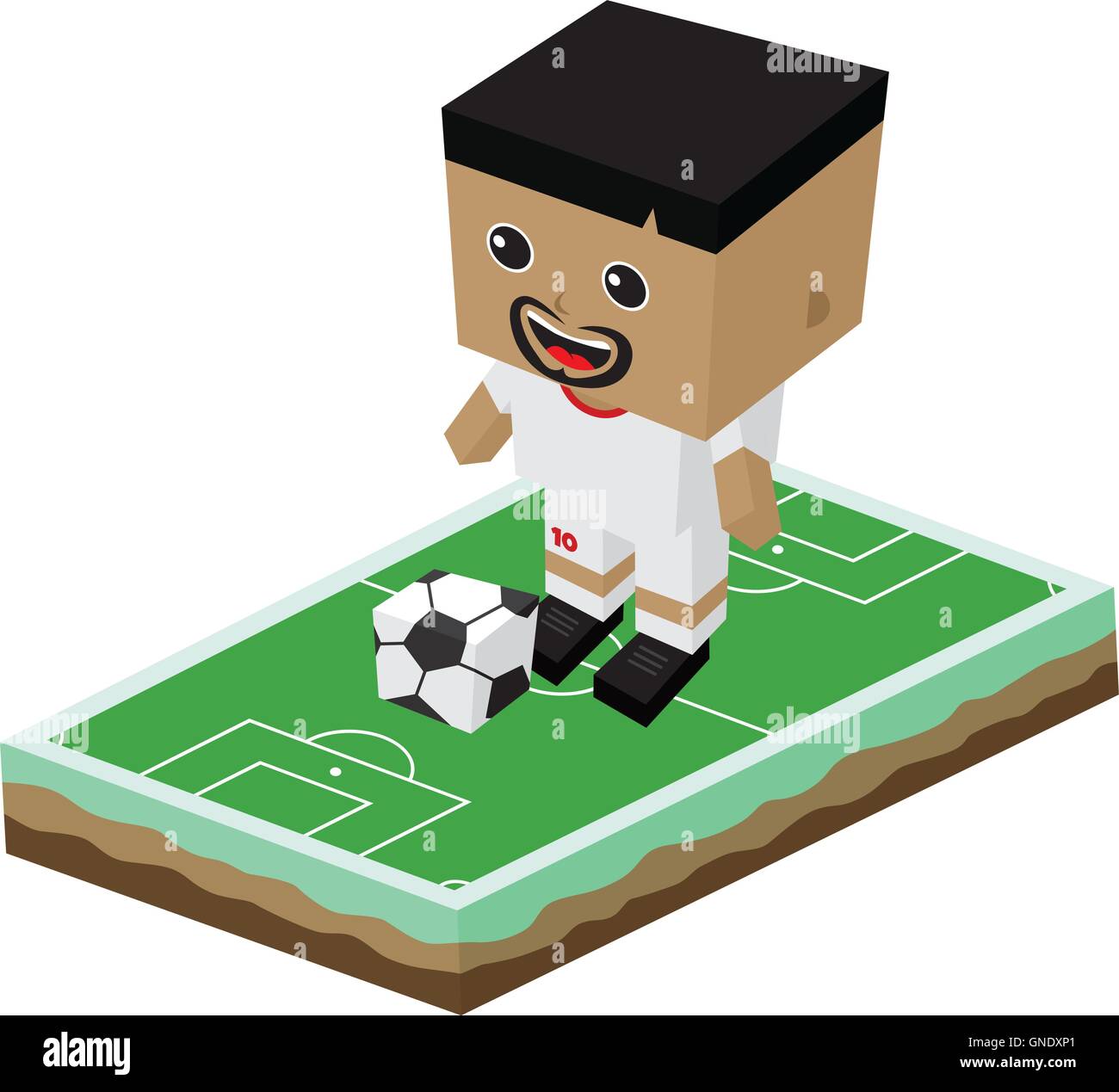Cartone animato di giocatore di calcio immagini e fotografie stock ad ...