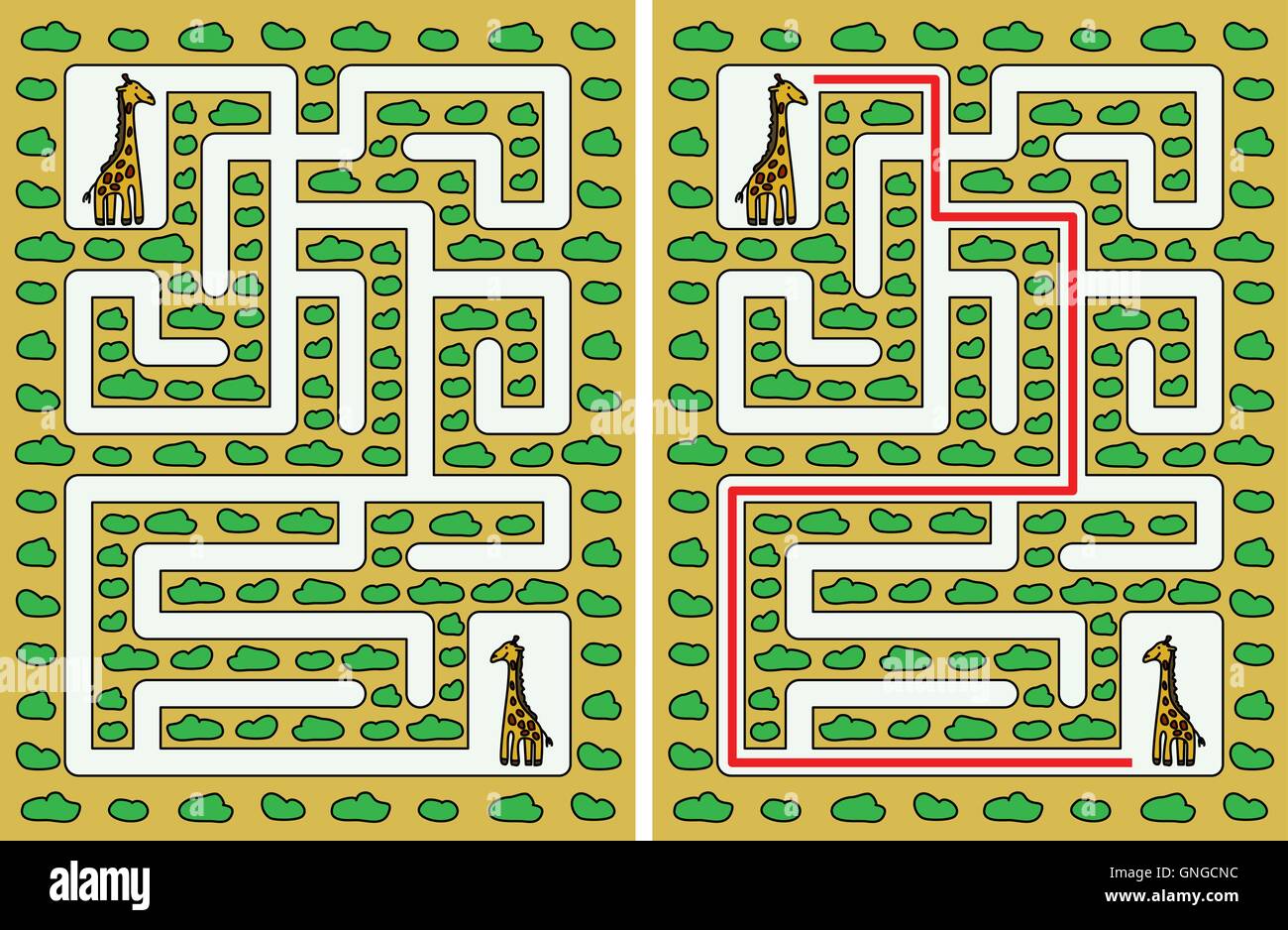 Puzzle game labirinto facile immagini e fotografie stock ad alta ...