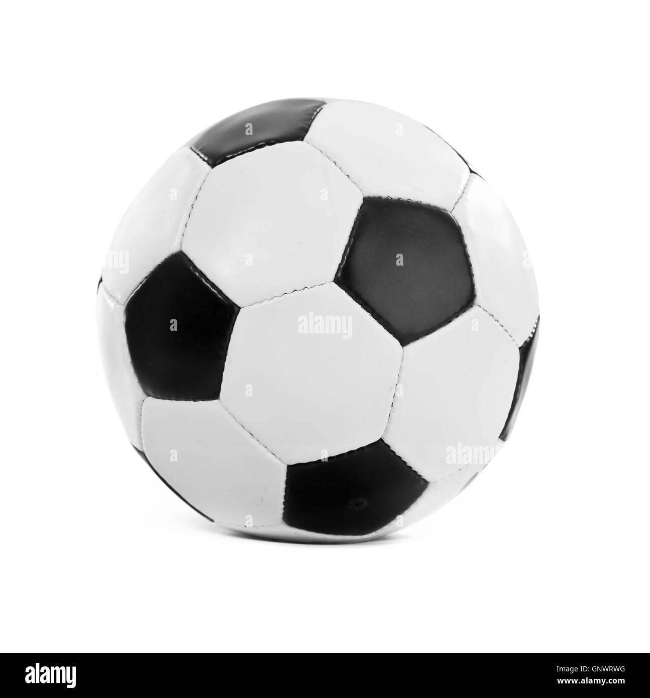 Sfondo bianco pallone da calcio Foto e Immagini Stock in Bianco e Nero ...