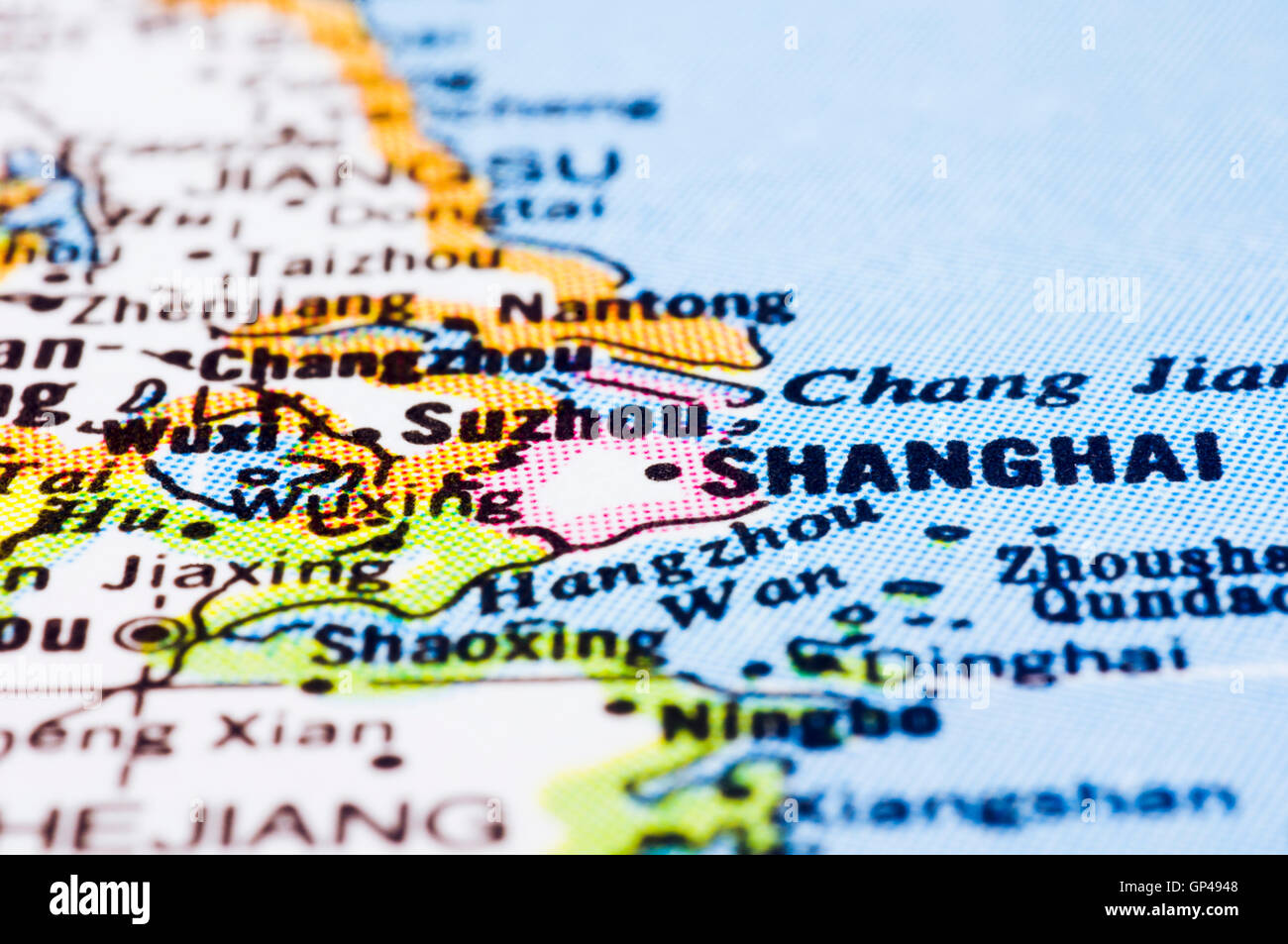 Asia shanghai map immagini e fotografie stock ad alta risoluzione - Alamy