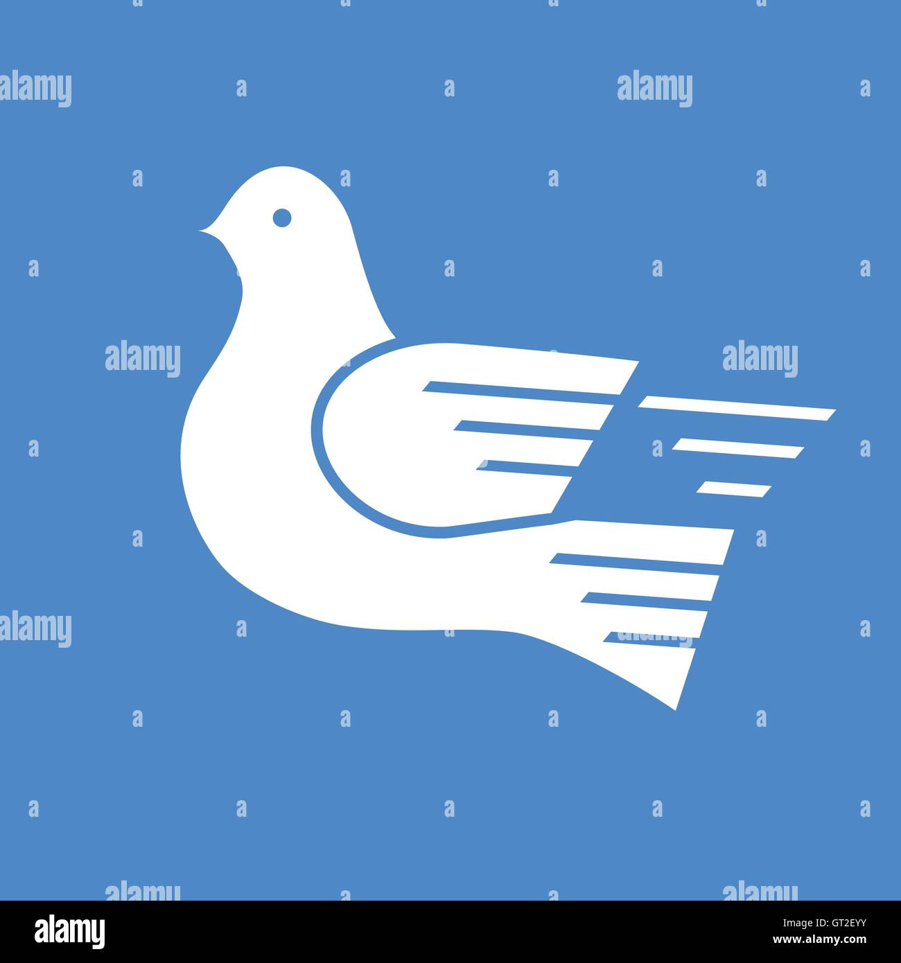 Simbolo della pace della colomba Immagini Vettoriali Stock - Alamy