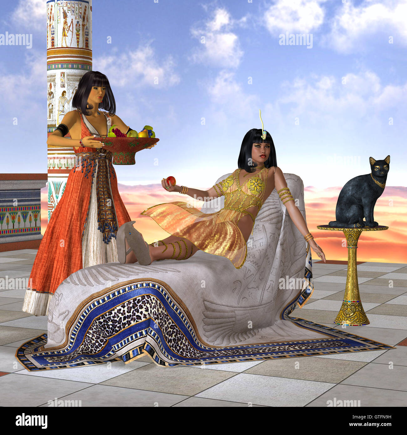 Regina egiziana cleopatra immagini e fotografie stock ad alta ...