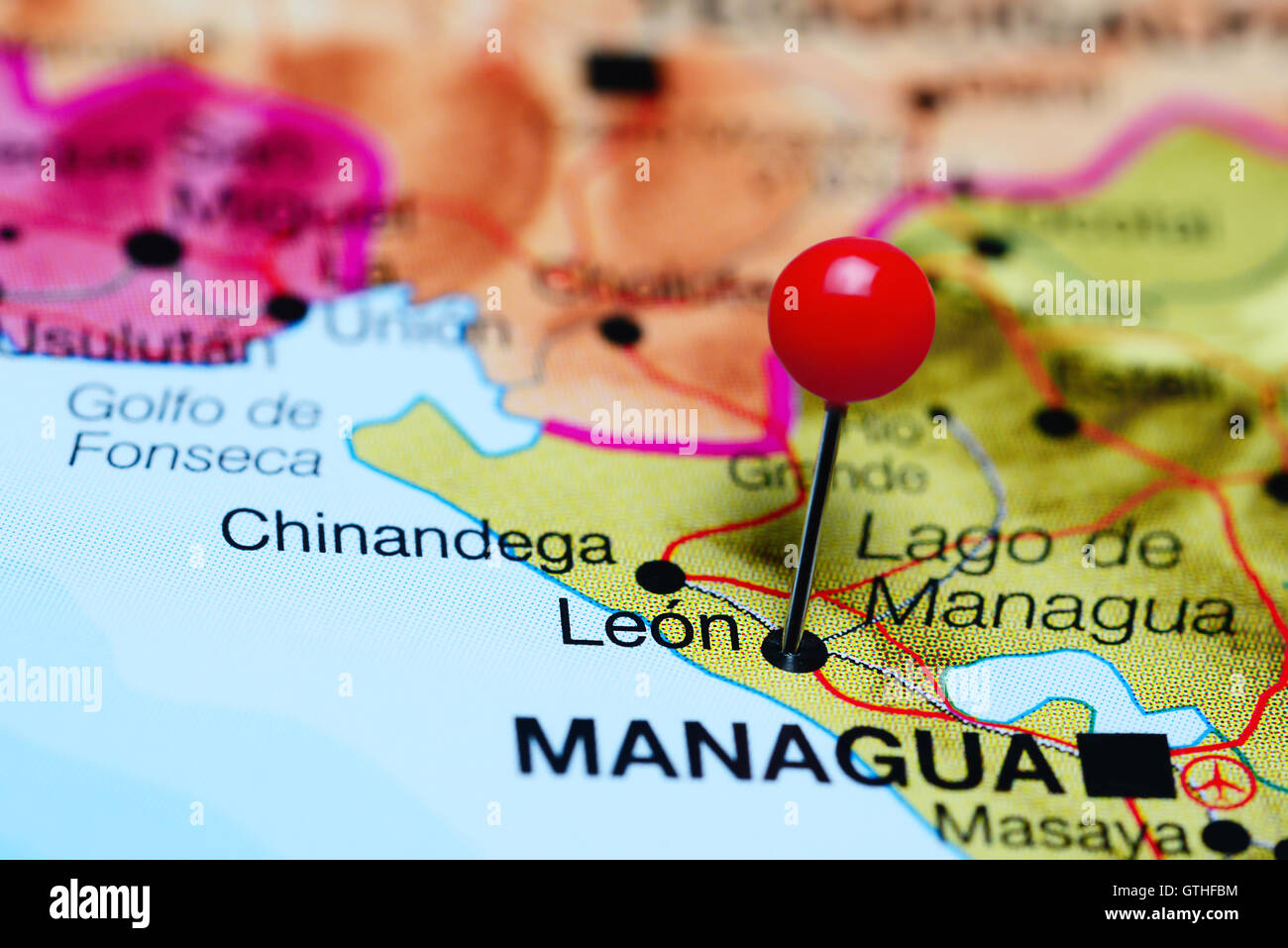 Mapa de nicaragua leon immagini e fotografie stock ad alta risoluzione ...