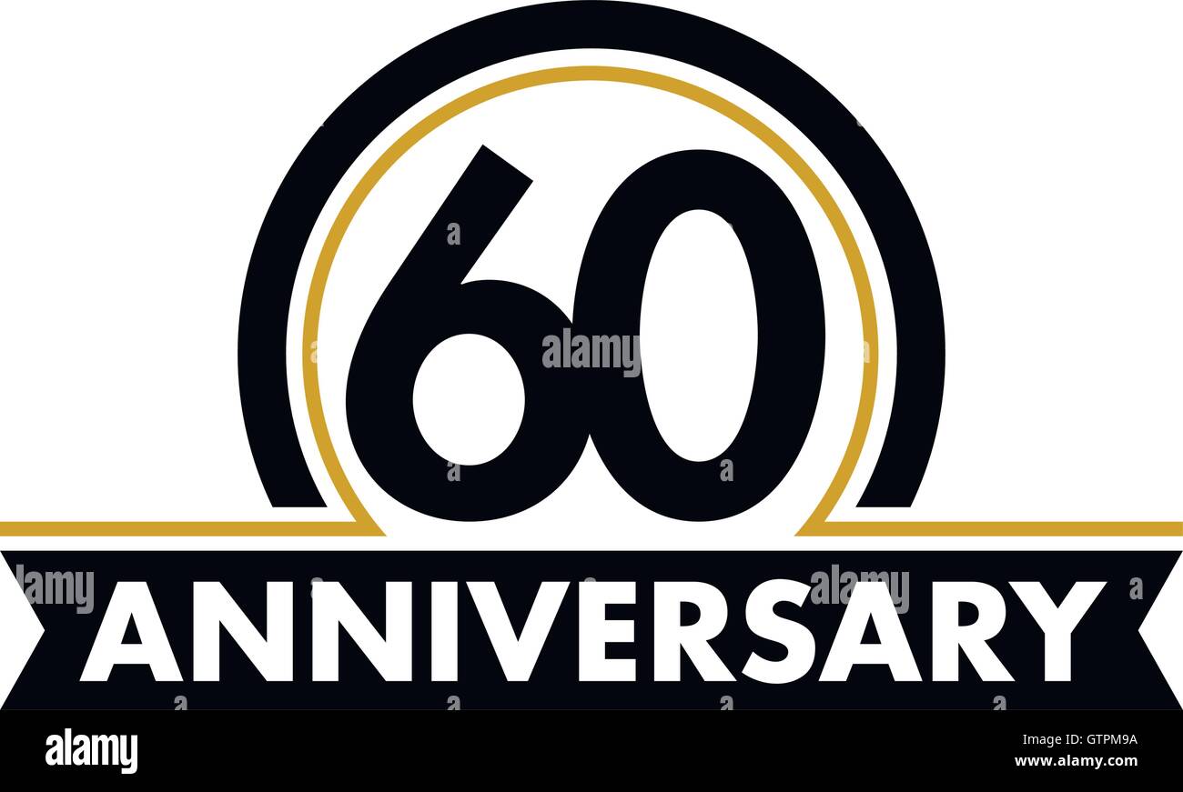 Template logo 60 years anniversary immagini e fotografie stock ad alta ...