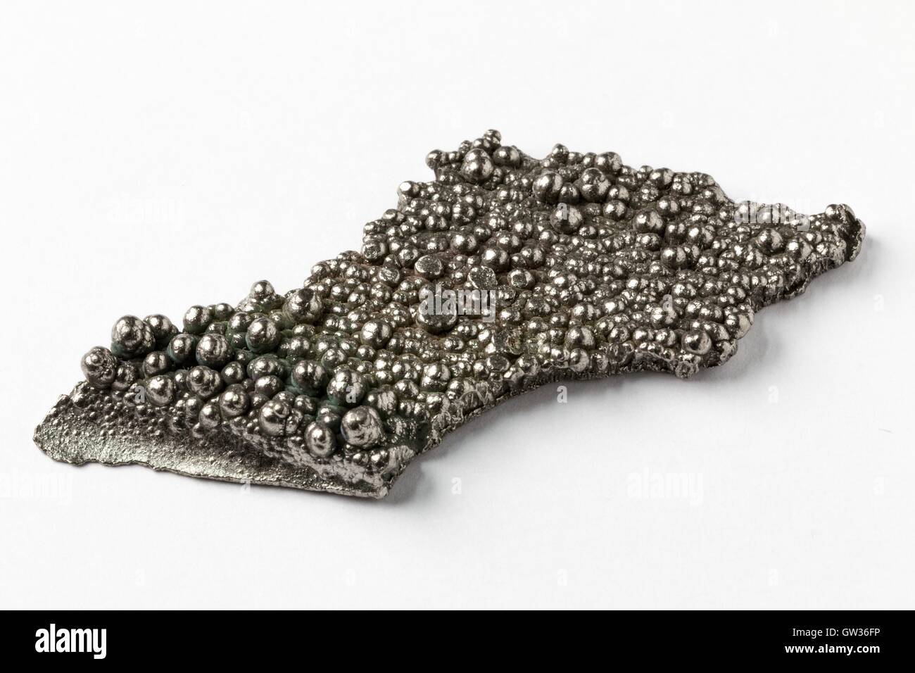 Macrophotograph di un campione di alta purezza 99, 8% elettrolitica di ...