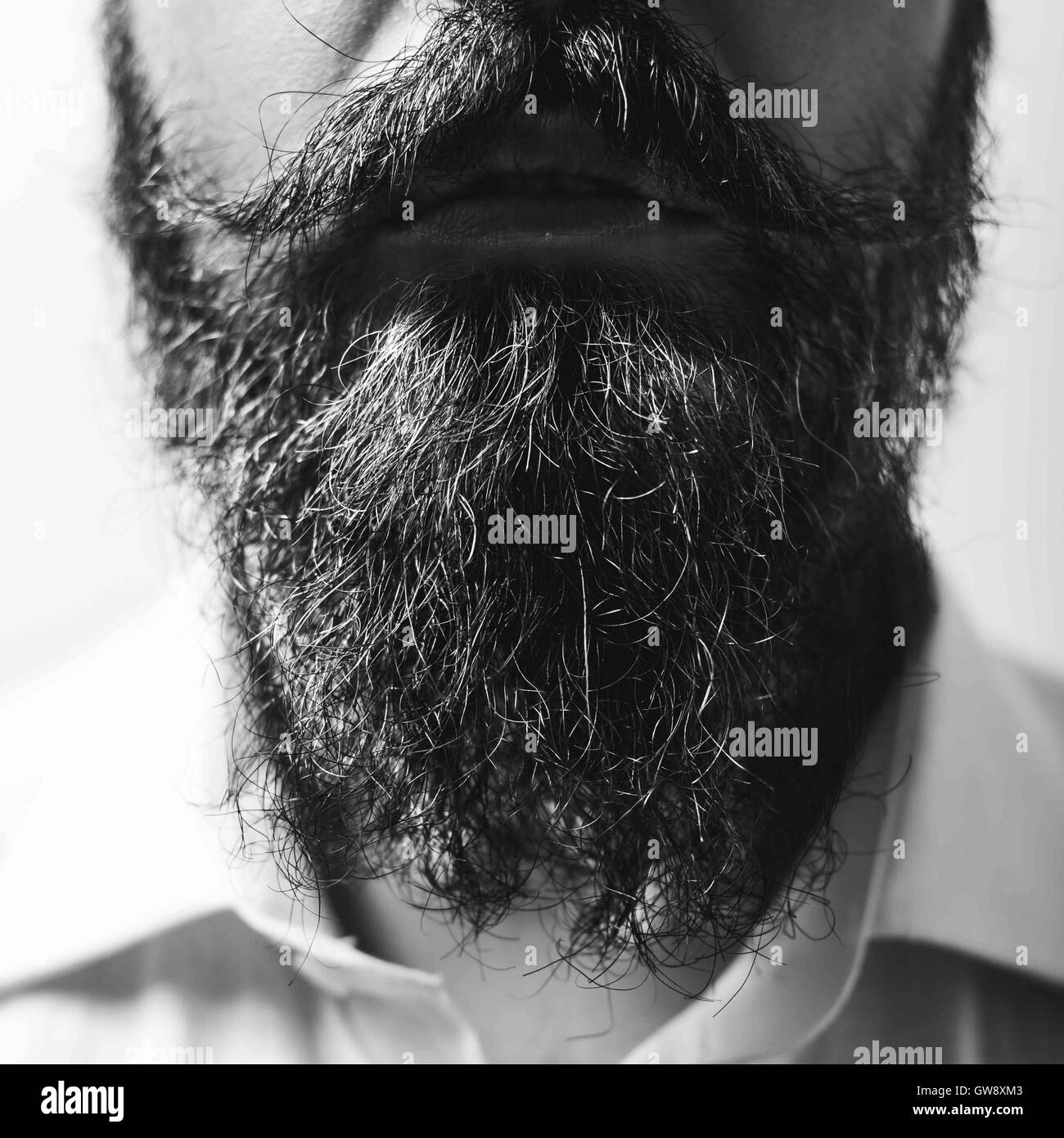 Barba di baffi Foto e Immagini Stock in Bianco e Nero - Alamy