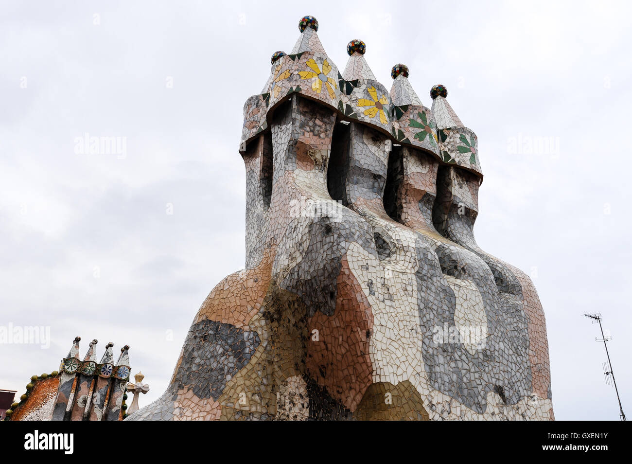 Spagna, Barcellona. Casa Batlló è uno di Antoni Gaudí i capolavori del ...