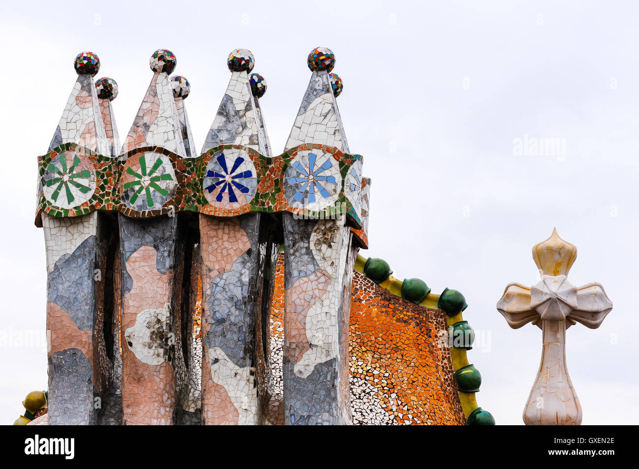 Spagna, Barcellona. Casa Batlló è uno di Antoni Gaudí i capolavori del ...