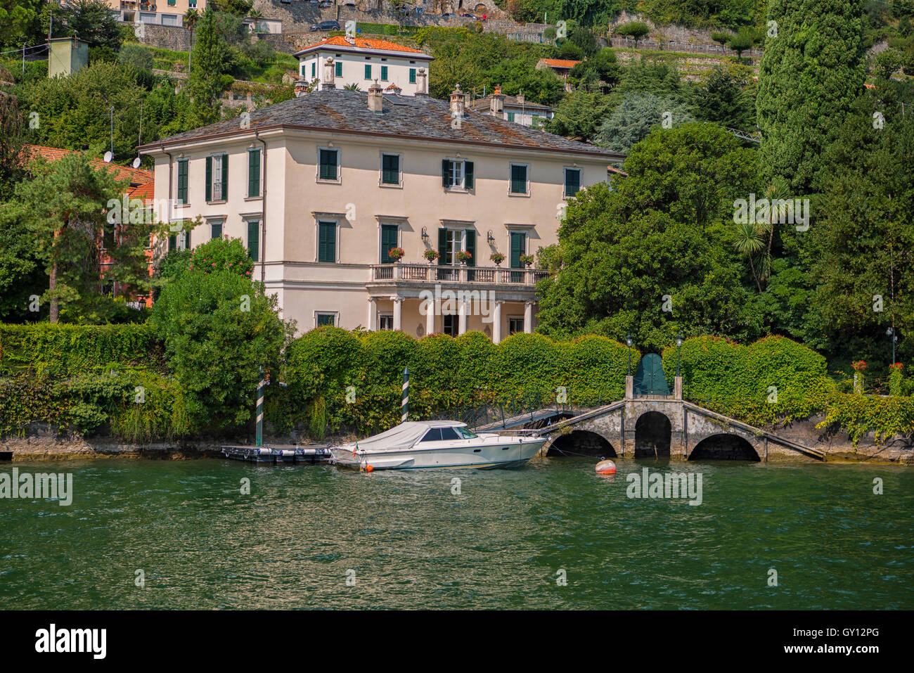 Villa Oleandra a Laglio (Lago di Como), Italia Foto stock - Alamy