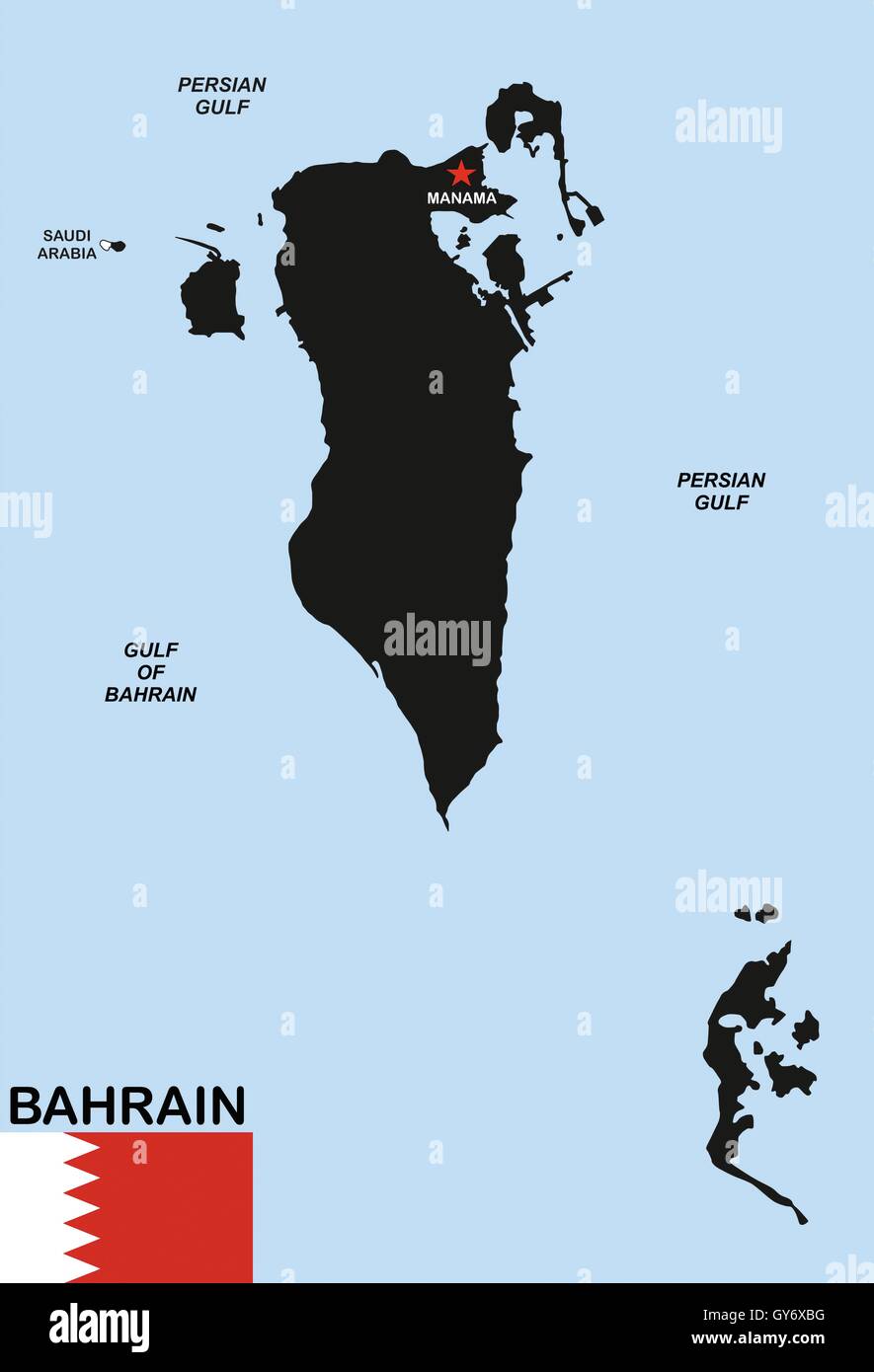 Bahrain map immagini e fotografie stock ad alta risoluzione - Alamy