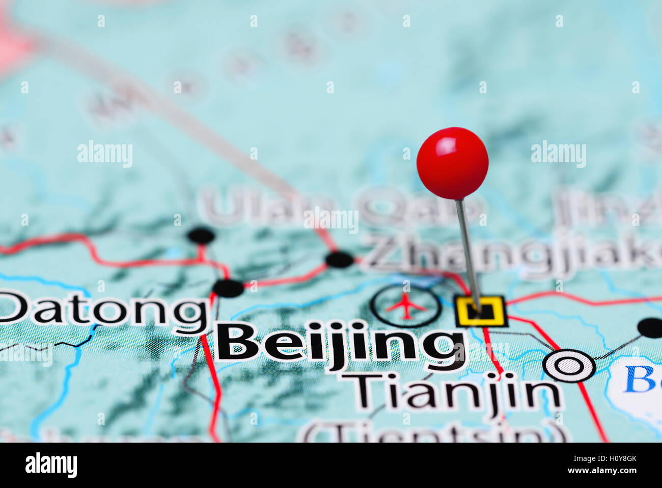 Pin della mappa di pechino immagini e fotografie stock ad alta ...