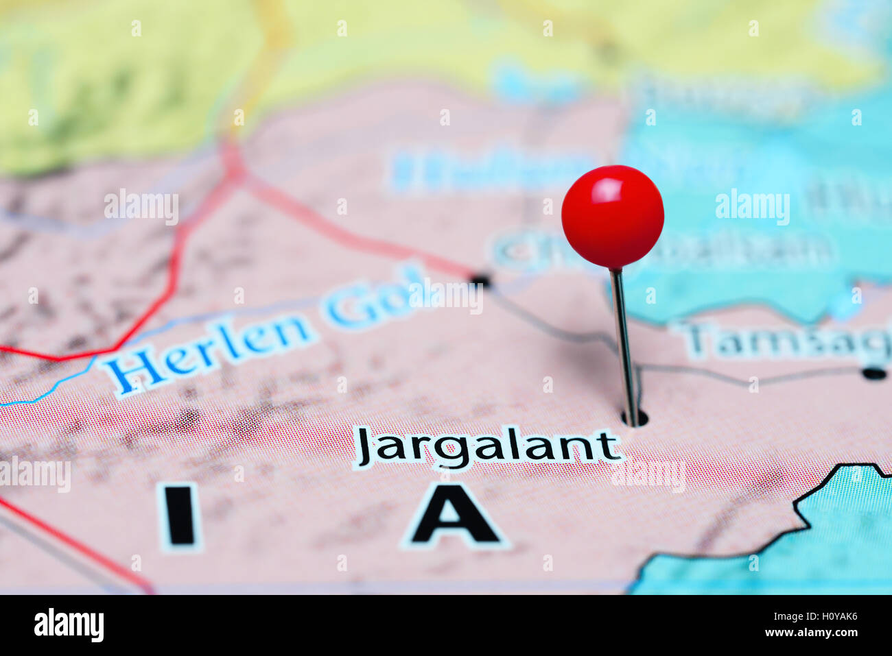 Mappa mongolia appuntata immagini e fotografie stock ad alta risoluzione - Alamy