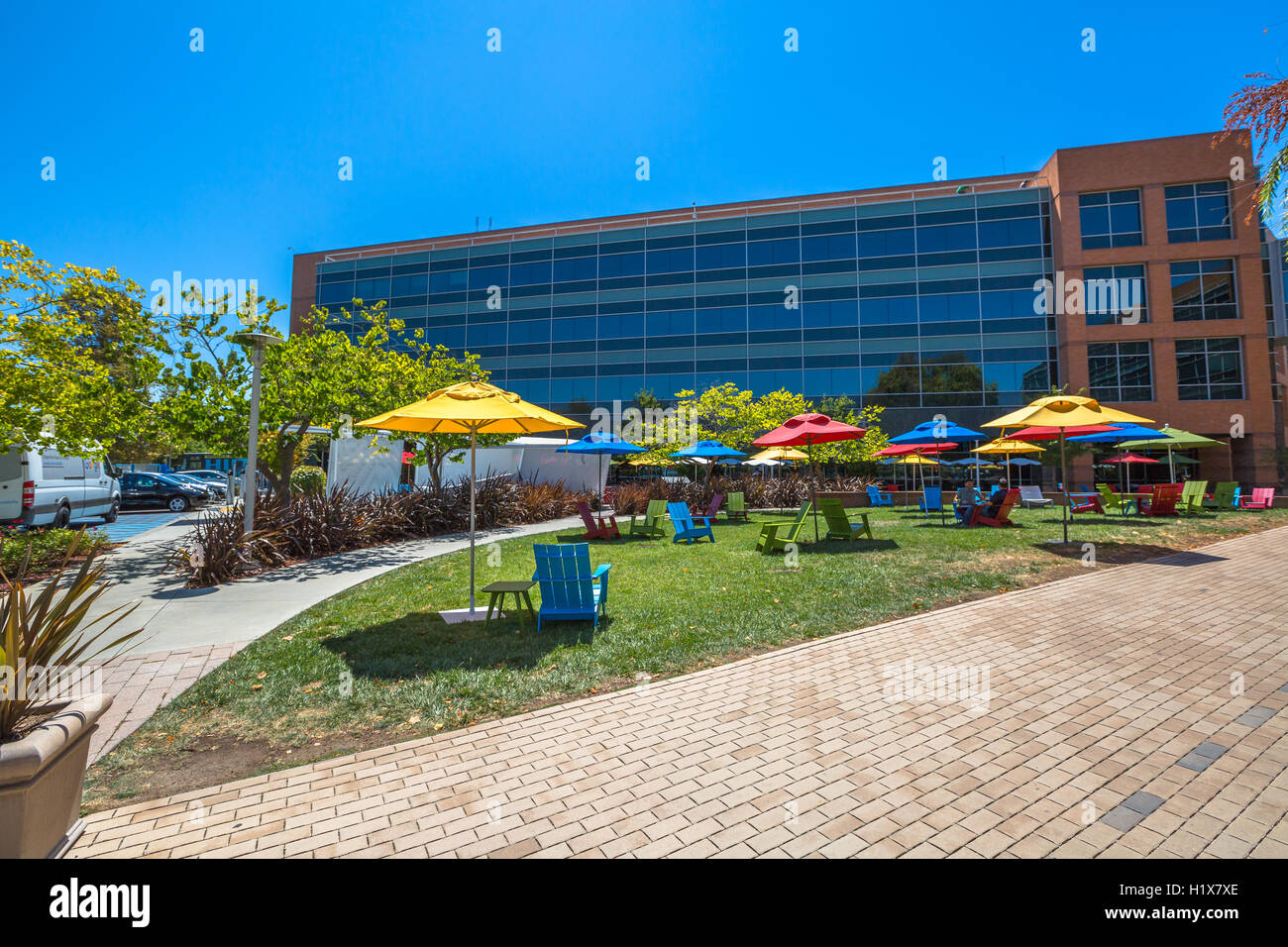 Googleplex di google quartier generale immagini e fotografie stock ad ...
