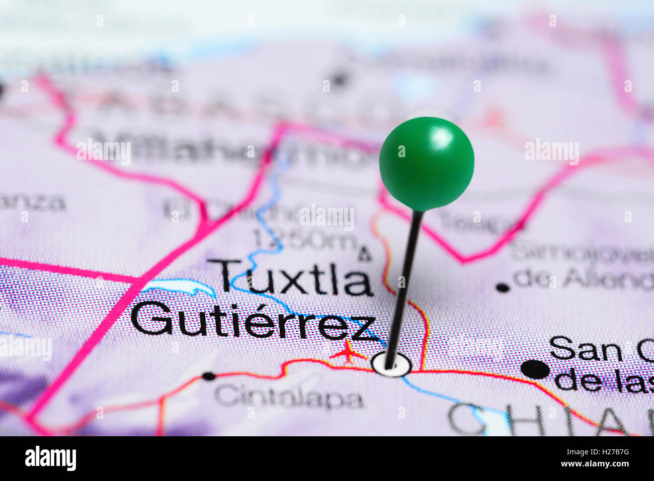 Mappa di tuxtla gutierrez immagini e fotografie stock ad alta ...
