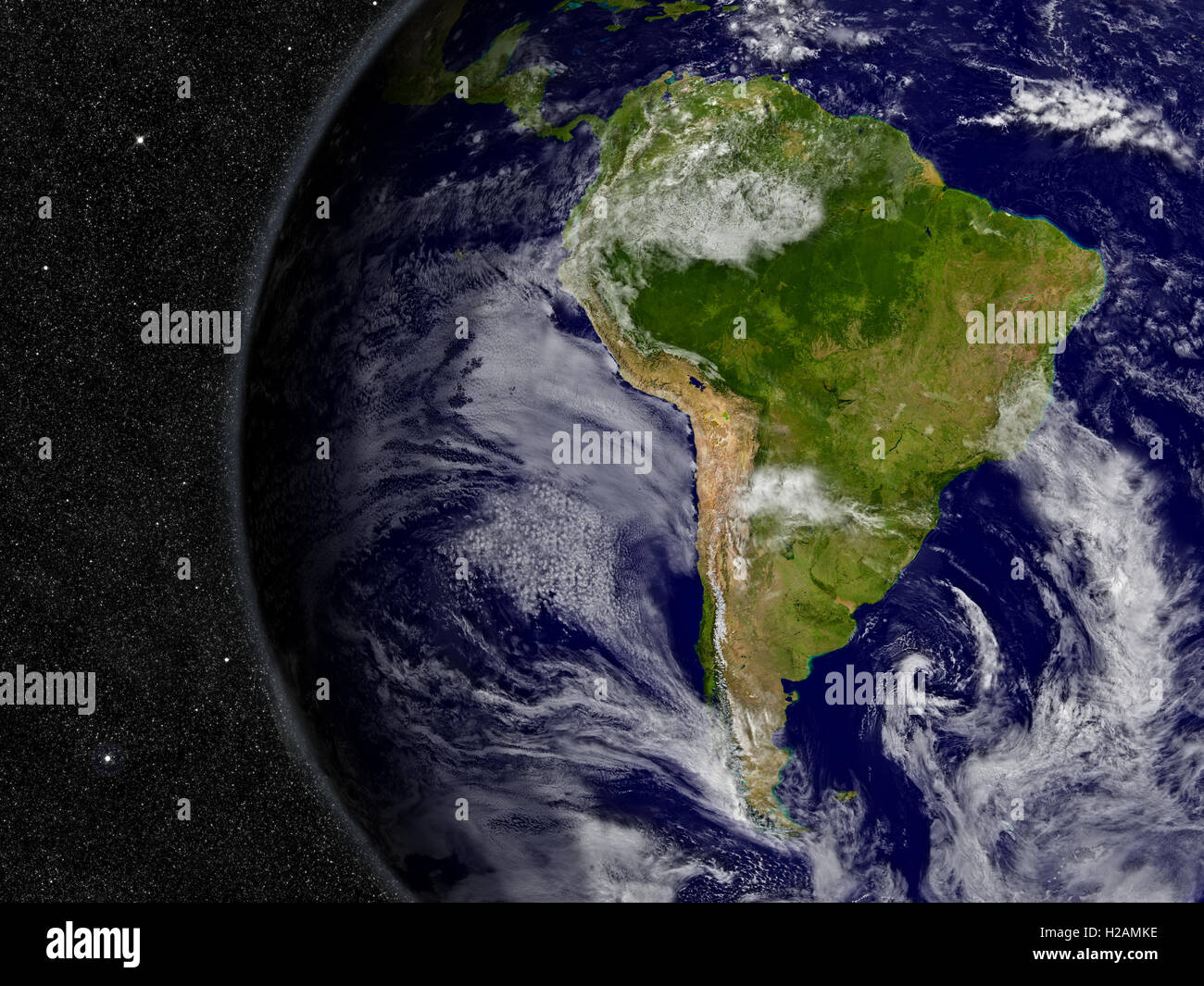 South america map satellite immagini e fotografie stock ad alta ...