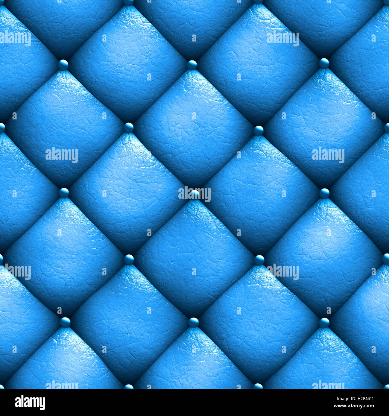 Seamless texture selleria in pelle divano blu. 3D illustrazione Foto ...