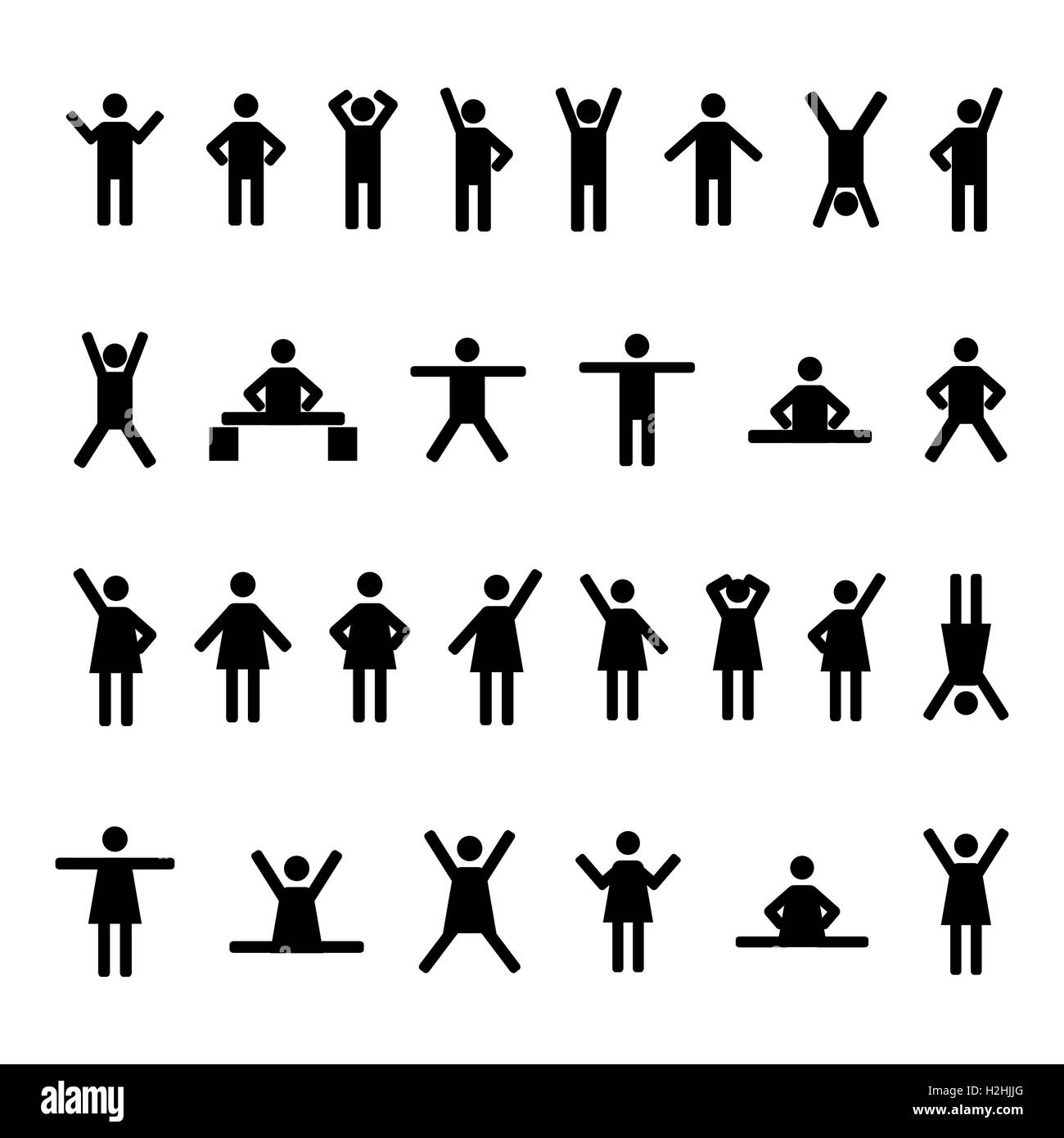 Stick figure illustration immagini e fotografie stock ad alta ...