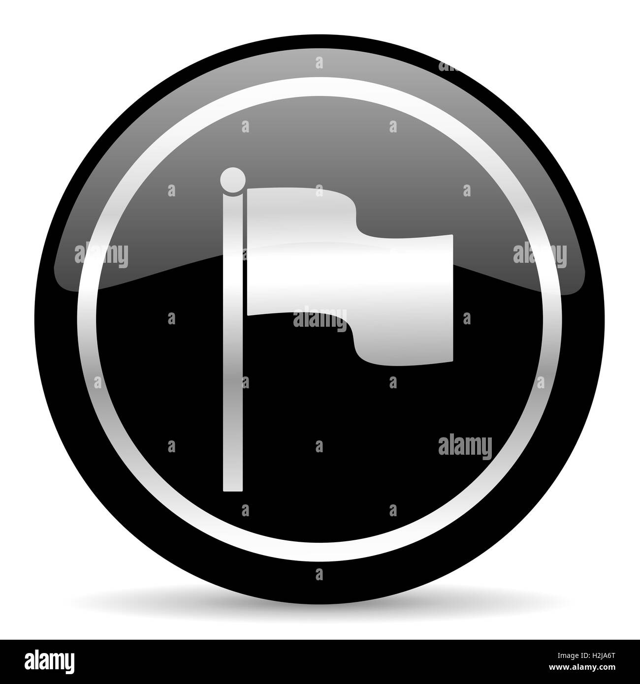 Bandiera simbolo banner Foto e Immagini Stock in Bianco e Nero - Alamy