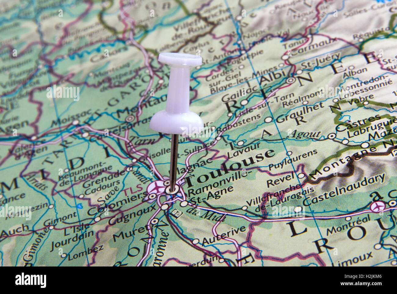 Toulouse city map immagini e fotografie stock ad alta risoluzione - Alamy