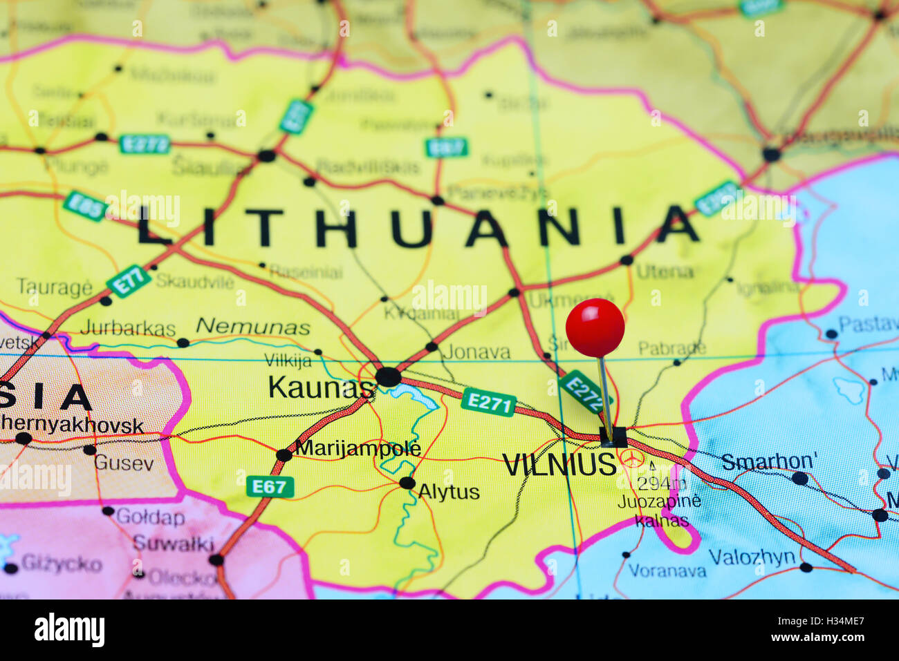 Mappa di vilnius immagini e fotografie stock ad alta risoluzione - Alamy