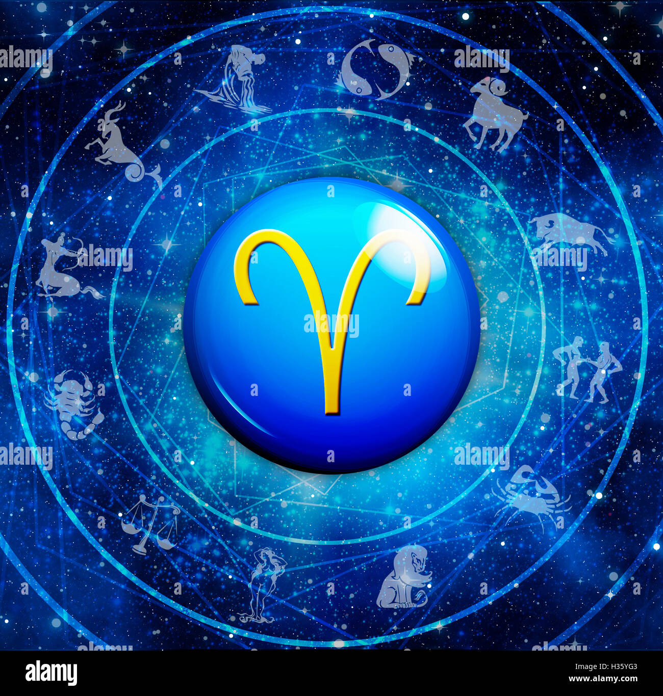Segno Zodiacale Ariete Immagini e Fotos Stock - Alamy