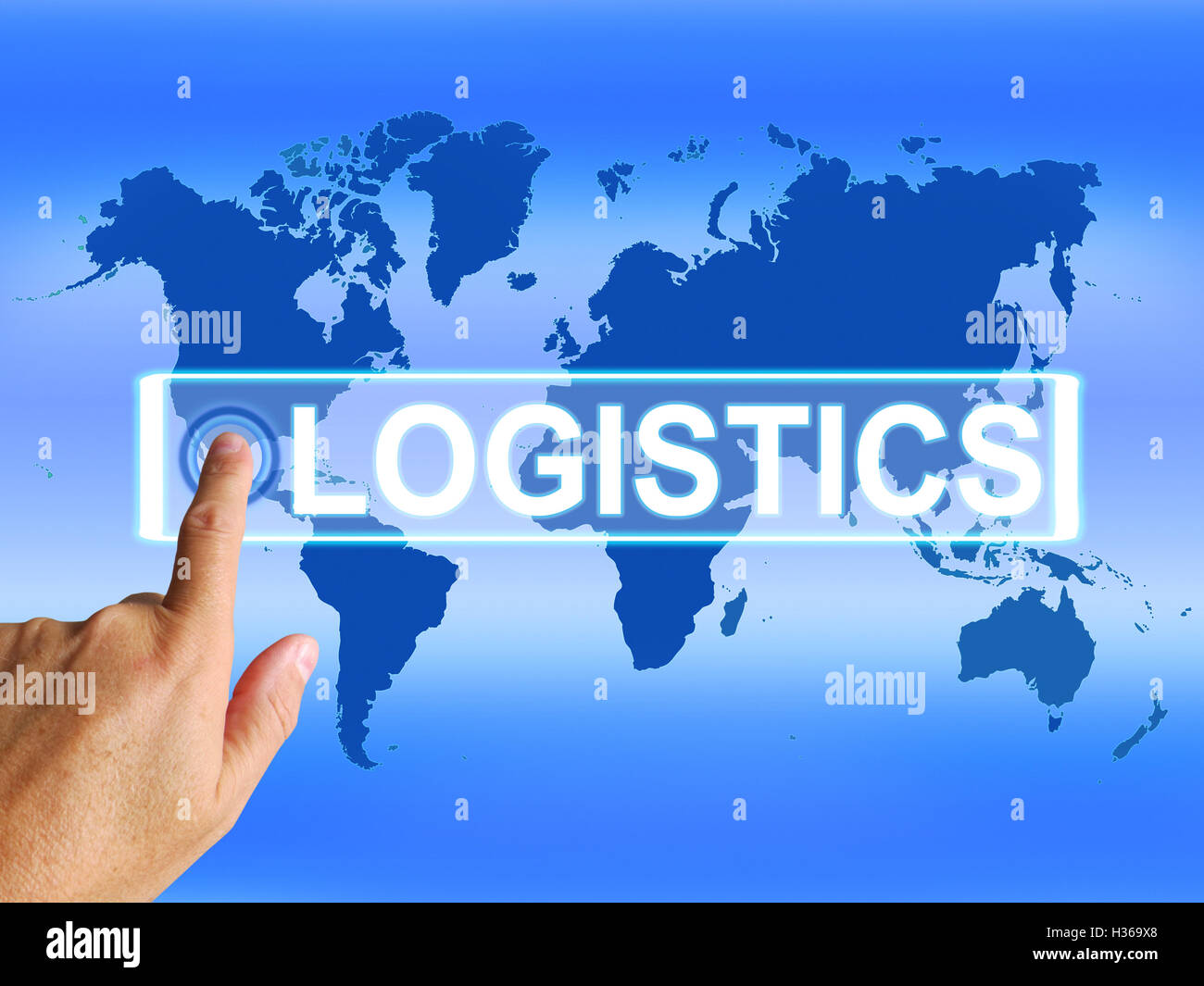 Mappa logistica indica il coordinamento logistico e Internationa Foto ...