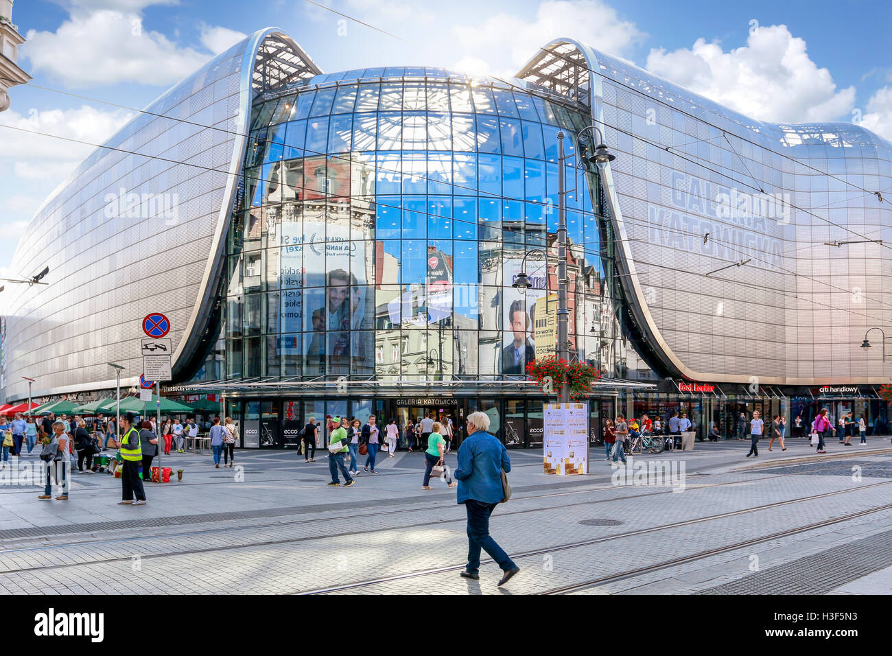 Galeria Katowice, un grande centro commerciale a Katowice, Polonia Foto ...