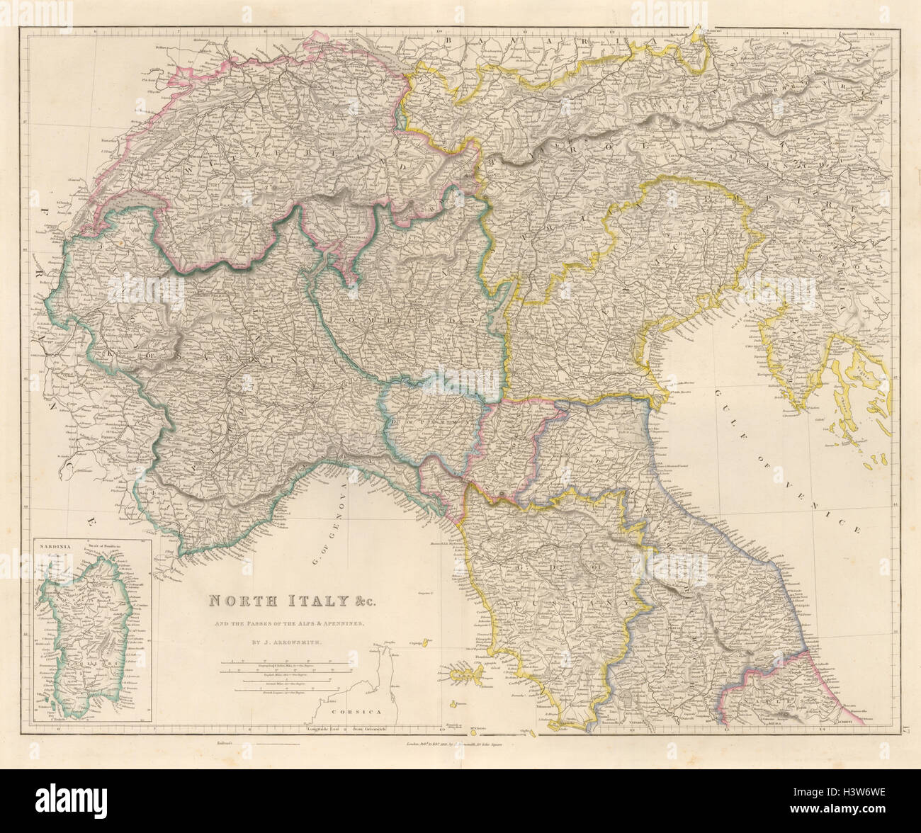 Mappa delle alpi italiane immagini e fotografie stock ad alta ...